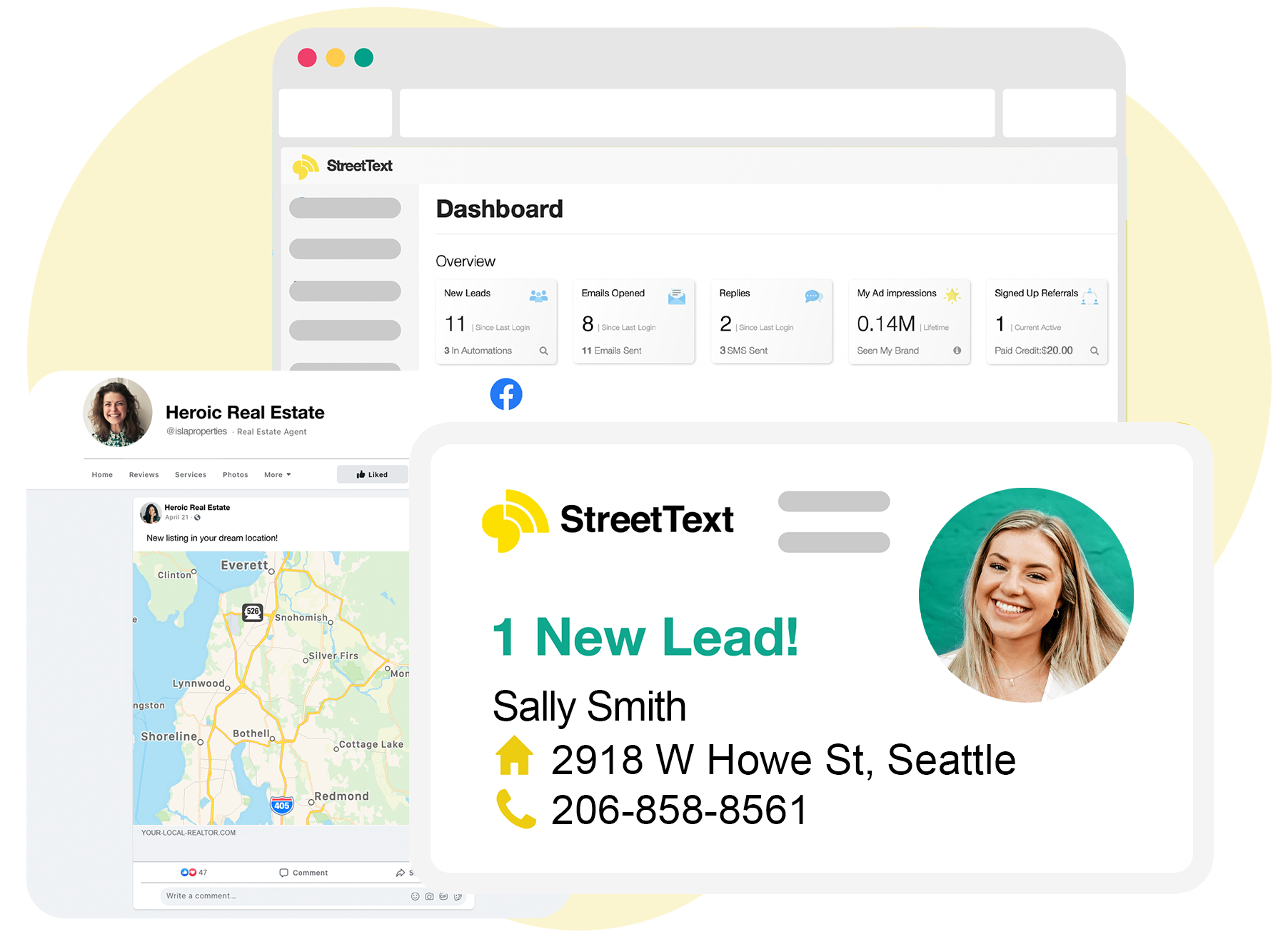 StreetText: Facebook ads that attract new clients